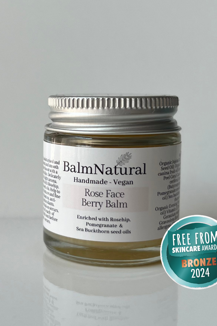 Rose Face Berry Balm, Natural Vegan Face Balm – BalmNatural