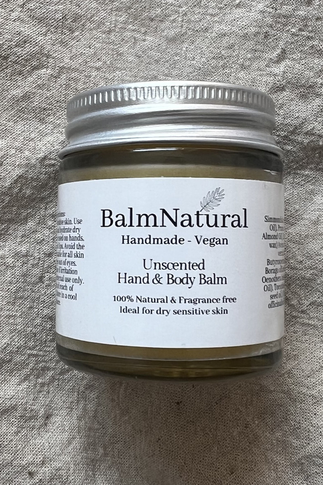 Unscented Hand & Body Balm - Vegan Skin Balm – BalmNatural