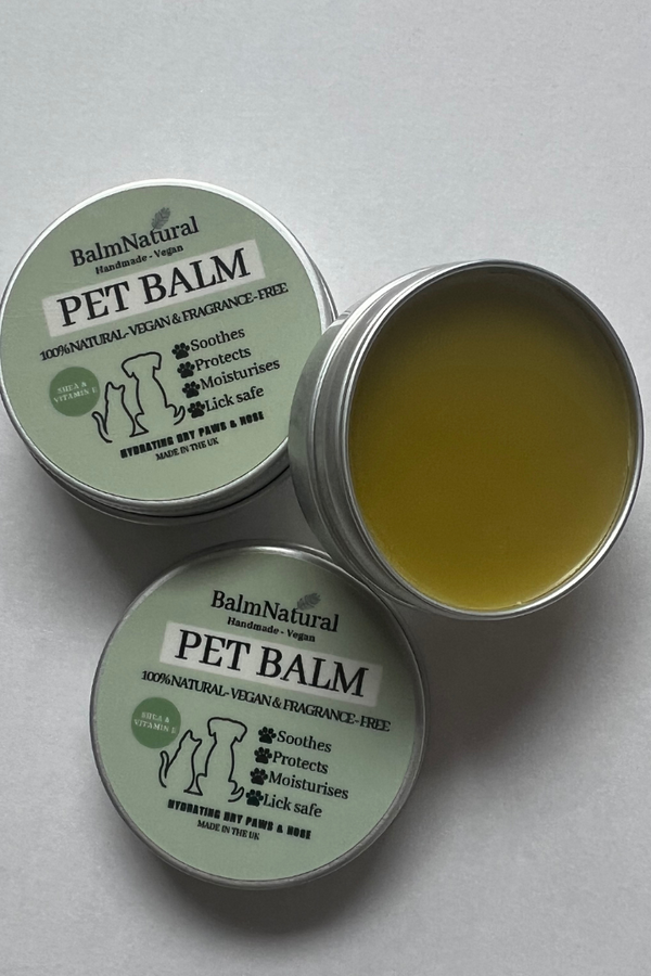 Vegan Pet Balm, Cats and Dogs, Cracked Paws and Nose – BalmNatural